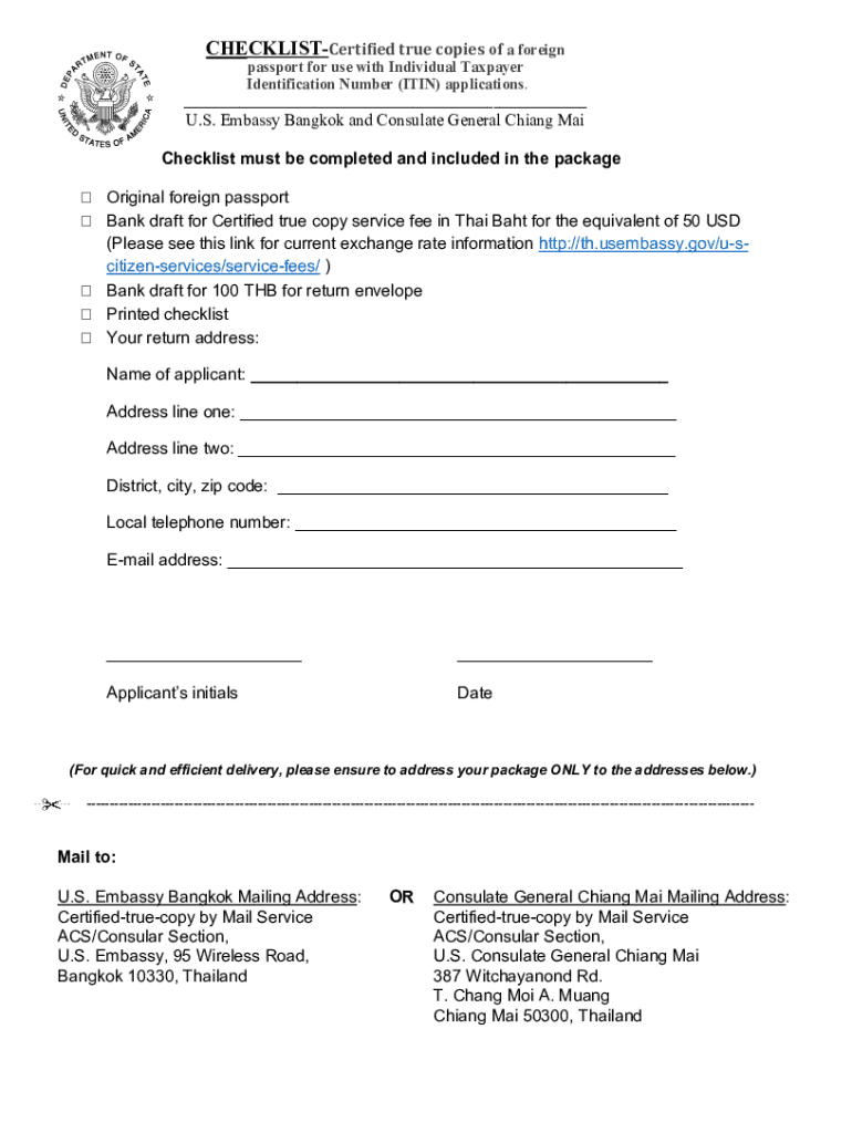 Fillable Online Acceptable Documents to Submit Your ITIN Application - IRS Fax Email Print ...