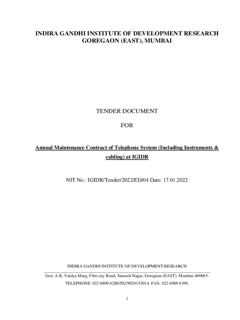 Fillable Online List of indira-gandhi-institute-of-development-research ...