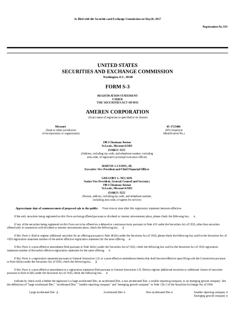 Ameren Corporation - cloudfront.net Doc Template | pdfFiller