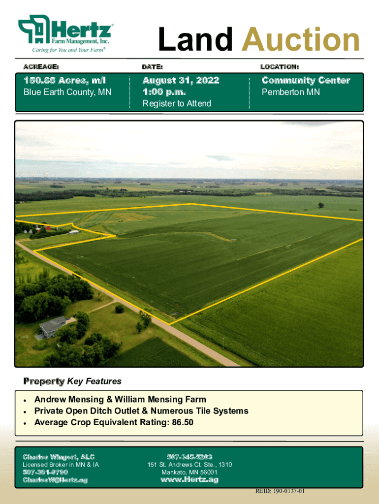 Fillable Online 85 Acres, m/l Fax Email Print - pdfFiller