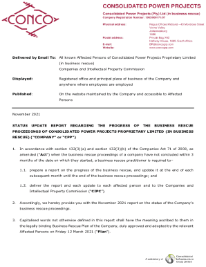 Fillable Online consolidated power projects shared services (pty) ltd Fax Email Print - pdfFiller