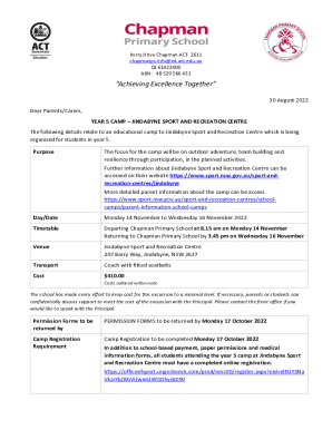 Fillable Online Achieving Excellence Together - Chapman Primary School ...