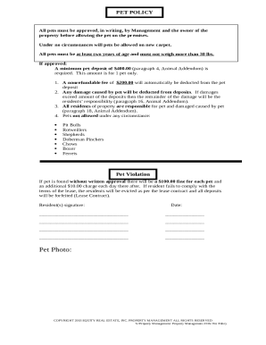 Writing a notice to a tenant to remove pets free template Doc Template ...