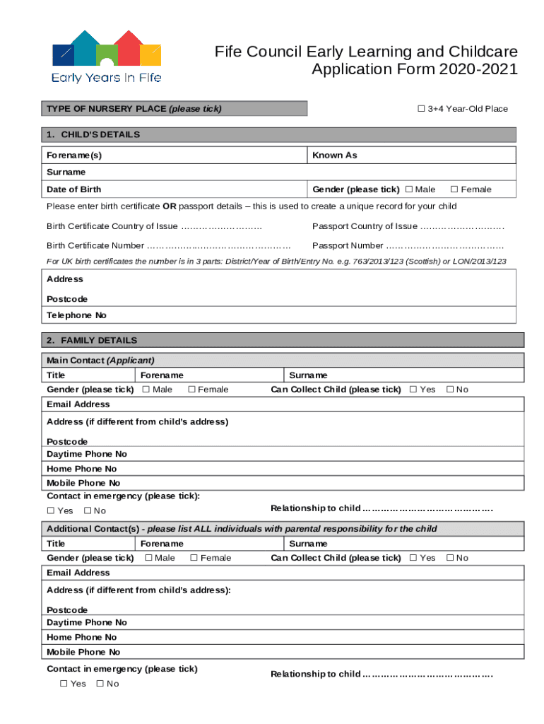 Early-Learning-and-Childcare-Application--2020-2021 ... Doc Template ...