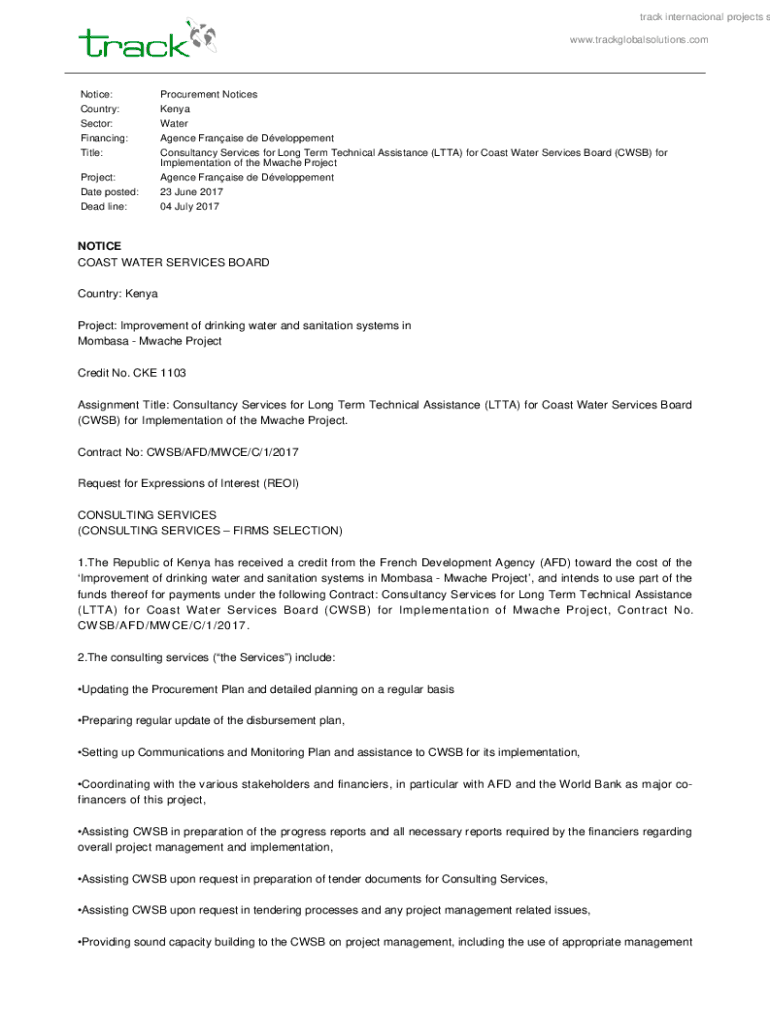 Fillable Online Guide to International Development Project Bidding - IDEA Fax Email Print ...