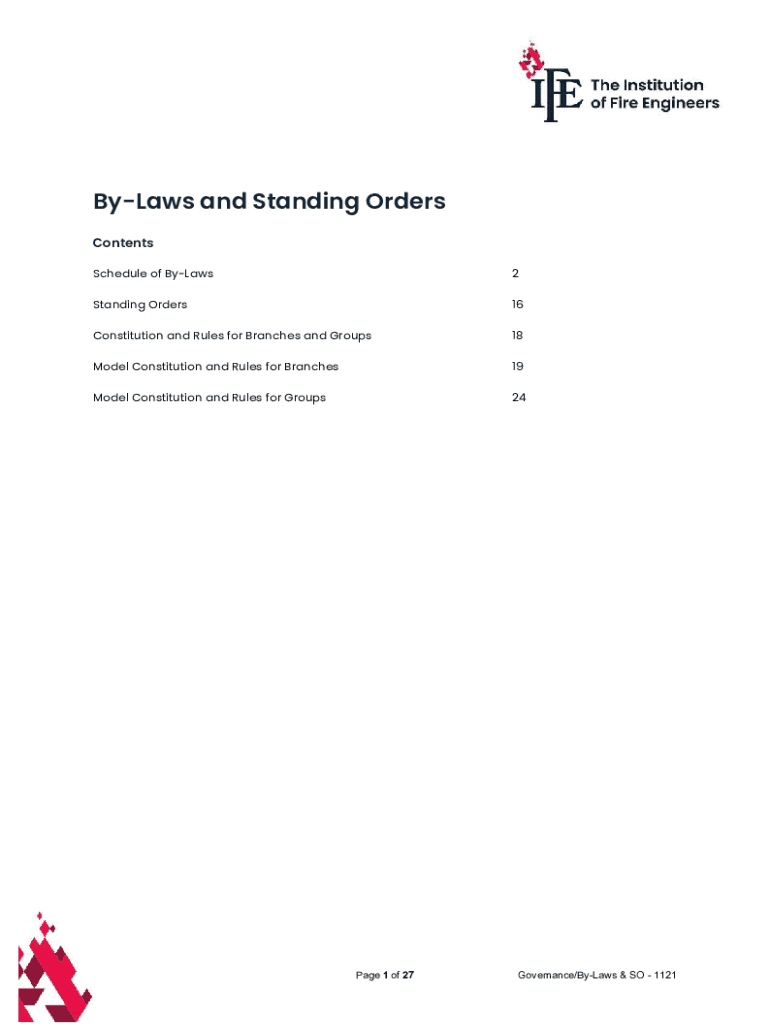 Fillable Online Robert's Rules of Order, Various Types of Governing ...