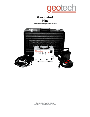 Fillable Online Geotech Bladder Pumps Installation and Operation Manual ...