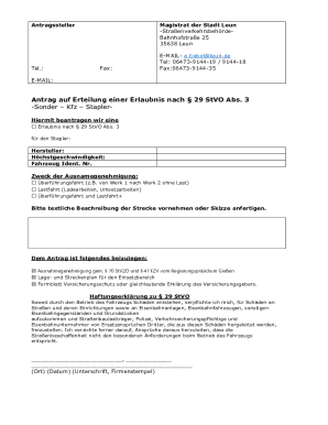 Fillable Online Antrag auf Erteilung Erlaubnis 29.doc Fax Email Print - pdfFiller