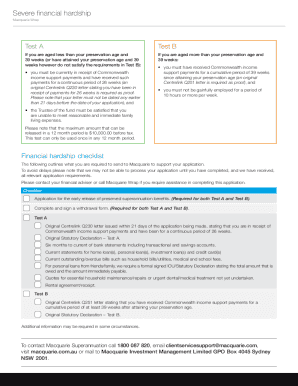 Fillable Online Application for early release of super due to severe ...