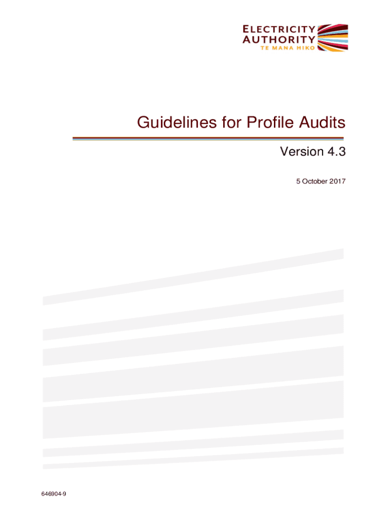 Fillable Online Long-form report. Guidelines for Profile Audits Fax Email Print - pdfFiller