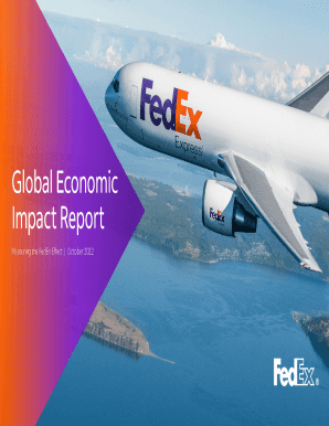 Fillable Online New Report from Global Demonstrates FedEx Economic ...
