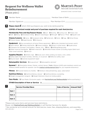 Fillable Online What's covered by your Wellness Wallet benefit? Fax ...