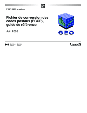 Fillable Online publications gc PCCF + Version 4H User's Guide - Map and Data Library Fax Email ...