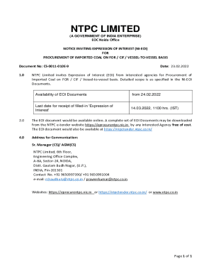 Fillable Online Invitation of Bids (Ifb) for Procurement of 1.25 M ...