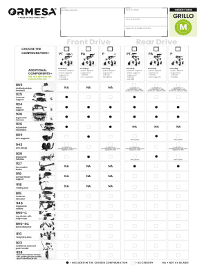 Fillable Online Grillo-order forms-misura Mini Small, Medium Large ...