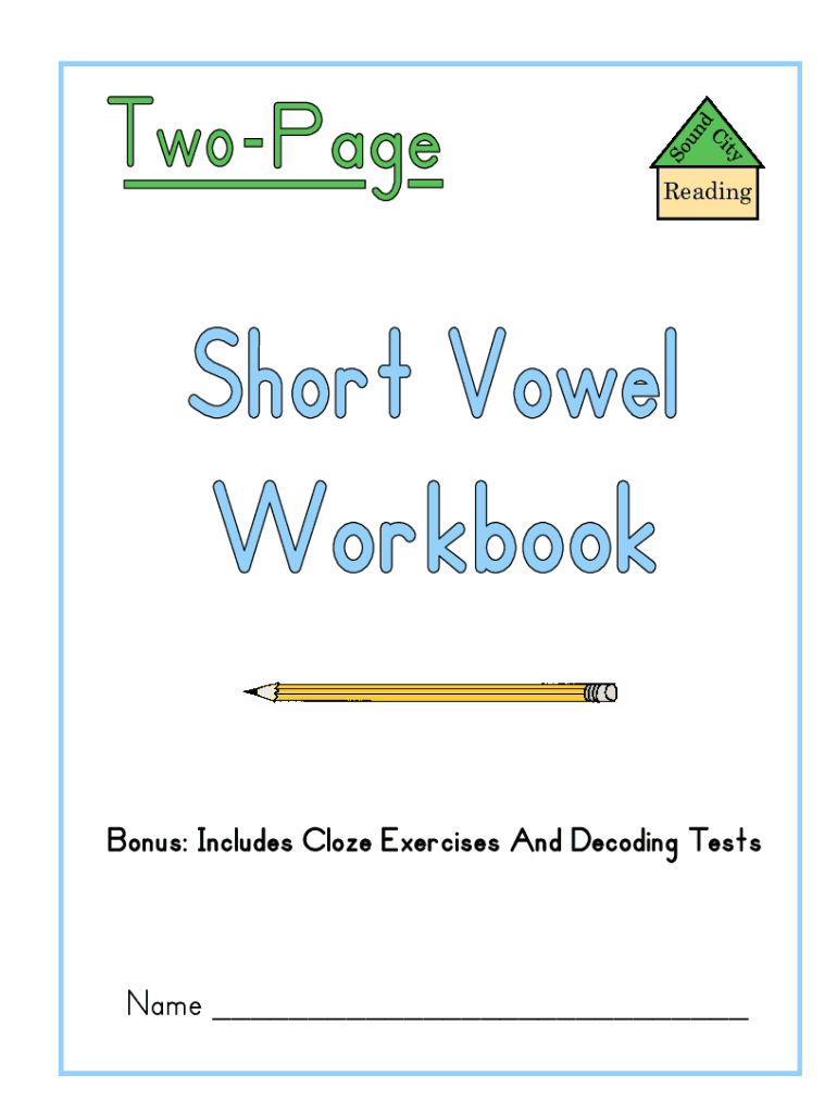 Fillable Online Two-Page Short Vowel Workbook - Sound City Reading Fax ...