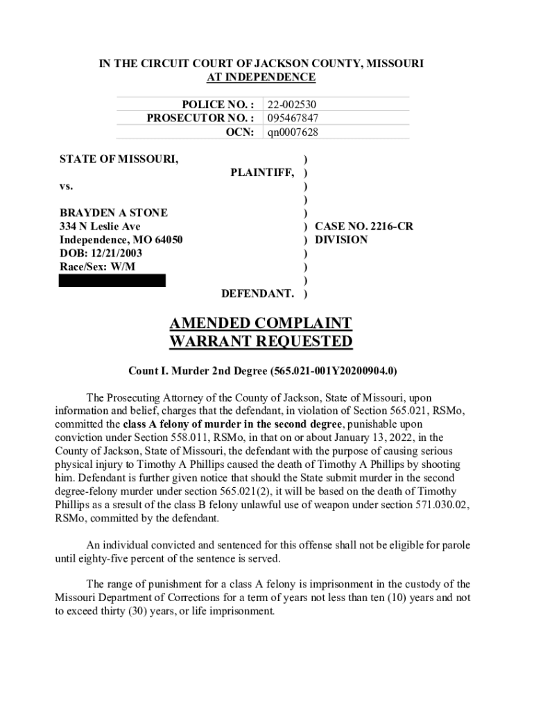 Fillable Online Dexter police chief is placed on leave - Standard ...