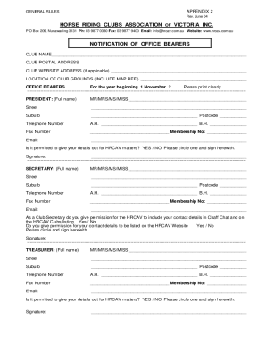 Fillable Online l2 level assessment form - Horse Riding Club ...