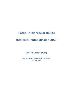 Fillable Online Director of Pastoral Services Fax Email Print - pdfFiller