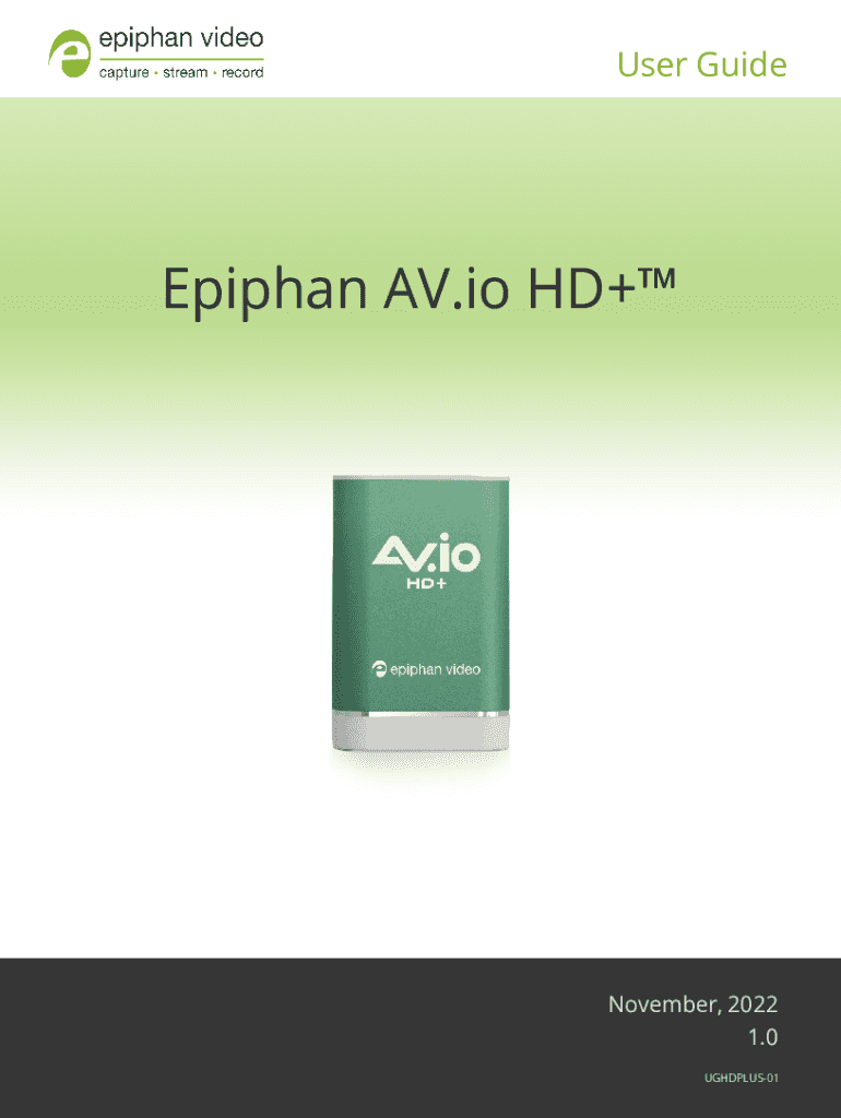 Fillable Online AV.io HD Review (Capture Card) - Flexibility at its ...