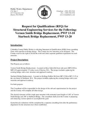 Fillable Online Request for Qualifications (RFQ) for Structural ...