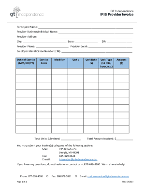 Fillable Online Helpful Forms and Packets for the IRIS Program Fax Email Print - pdfFiller
