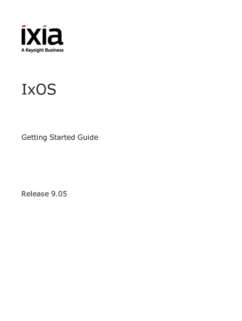 Fillable Online IxOS XGS2 Chassis Platform Getting Started Guide Fax Email Print - pdfFiller
