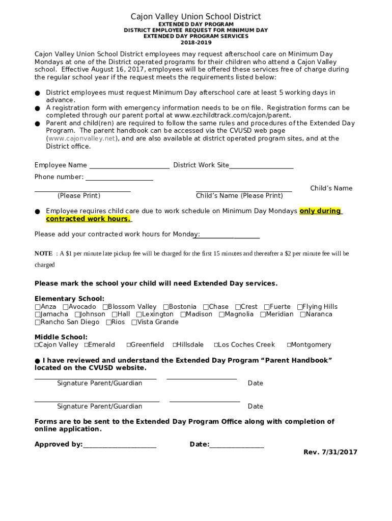 Extended Day Program Aide- Before and After School ... Doc Template ...