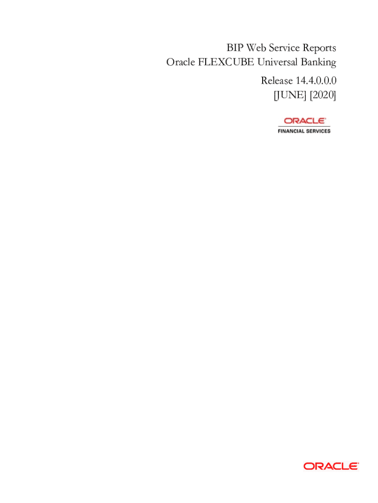 Fillable Online Bip Web Service Reports Oracle Flexcube Universal Fax Email Print Pdffiller