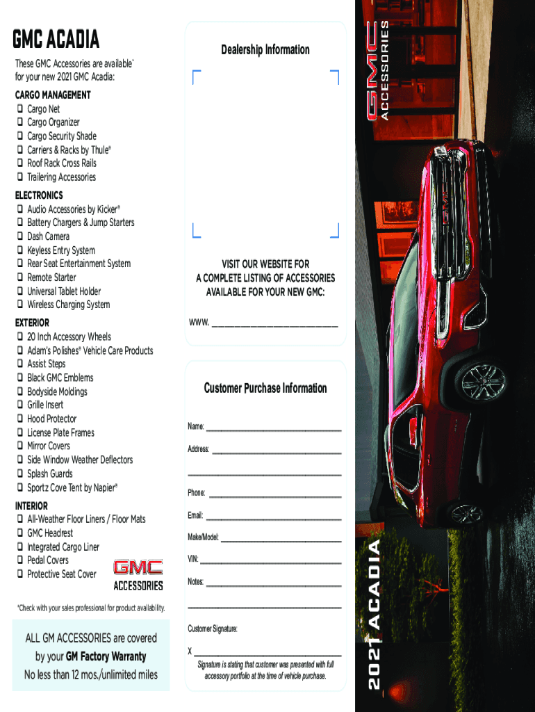 Fillable Online Vertical Cargo Net with Storage Bag featuring GMC Logo ...