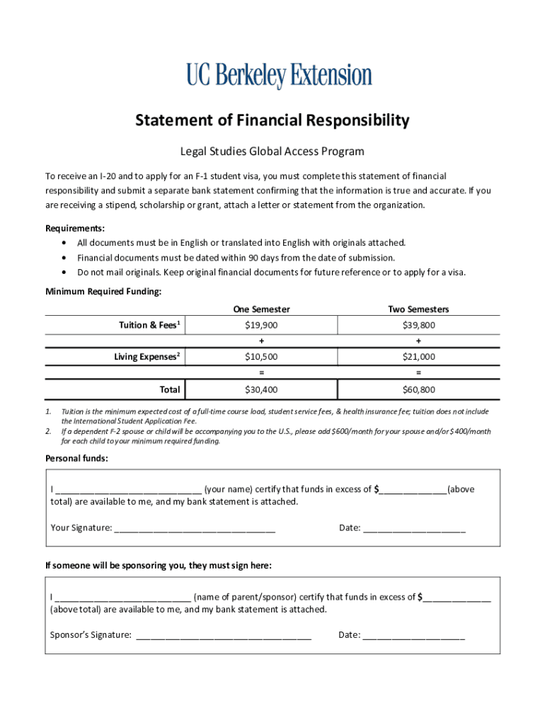Fillable Online statement of financial responsibility.LSGAP.docx Fax ...