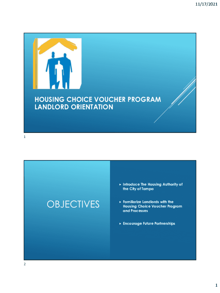 Fillable Online Housing Choice Voucher Program Landlord Orientation Fax Email Print - pdfFiller