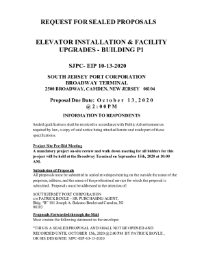 Fillable Online request for proposal (rfp) for elevator designs - DC DGS Fax Email Print - pdfFiller
