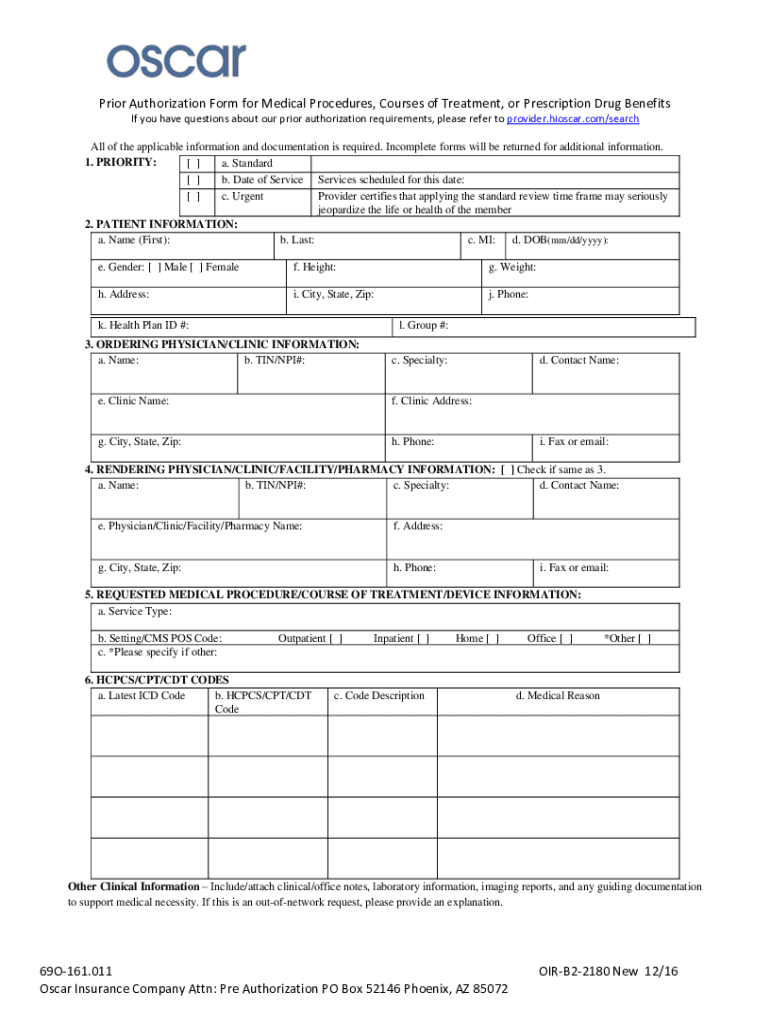 Fillable Online What is a prior authorization form for my medication? Fax Email Print - pdfFiller