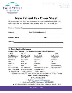 Fillable Online Medicare Fax Cover Sheet for Submitting Unsolicited ...