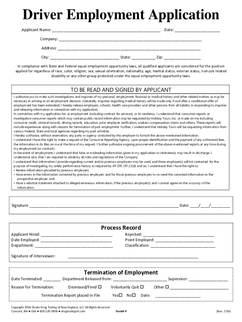 Fillable Online Employment Application Form - KBIC Insurance Fax Email ...