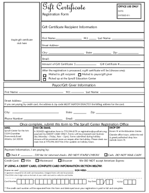 Fillable Online Gift Certificate Request Form - Harrison Hot Springs Resort BC Fax Email Print ...