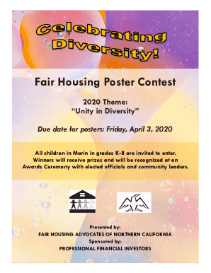 Fillable Online Fair Housing Poster Contest Fax Email Print - pdfFiller