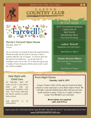 Fillable Online Randy's Farewell Open House Ladies' Kickoff Easter ...