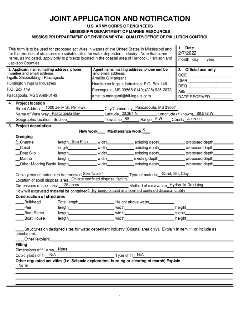 Fillable Online dmr ms US Army Corps of Engineers - Department of ...