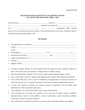 il / la sottoscritto / a - Comune di Scandiano Doc Template | pdfFiller