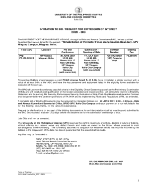 Fillable Online BIDDING DOCUM BIDDING DOCUMENTS OCUMENTS Fax Email Print - pdfFiller