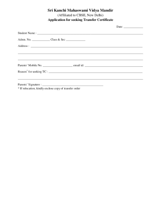 Fillable Online TC form Fax Email Print - pdfFiller