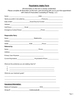 Fillable Online NEW PATIENT INTAKE FORMS: ADULT - Dr. David F. Dahl Fax ...