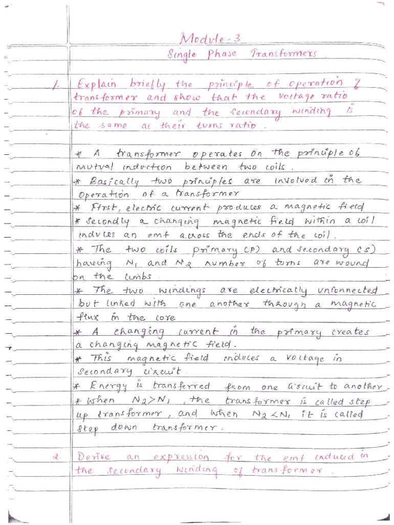 Fillable Online Module-3 - Single Phase Transformers Fax Email Print ...