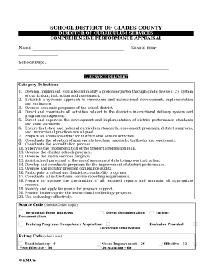 Perance Review of the Glades County School District Doc Template ...