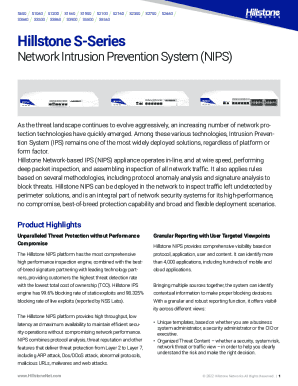 Fillable Online S-Series Network Intrusion Prevention System (NIPS) Fax ...