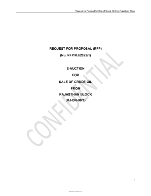 Fillable Online Request for Proposal for Sale of Crude Oil from ...