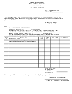 Fillable Online QUOTATION for bottled water.xlsx Fax Email Print ...