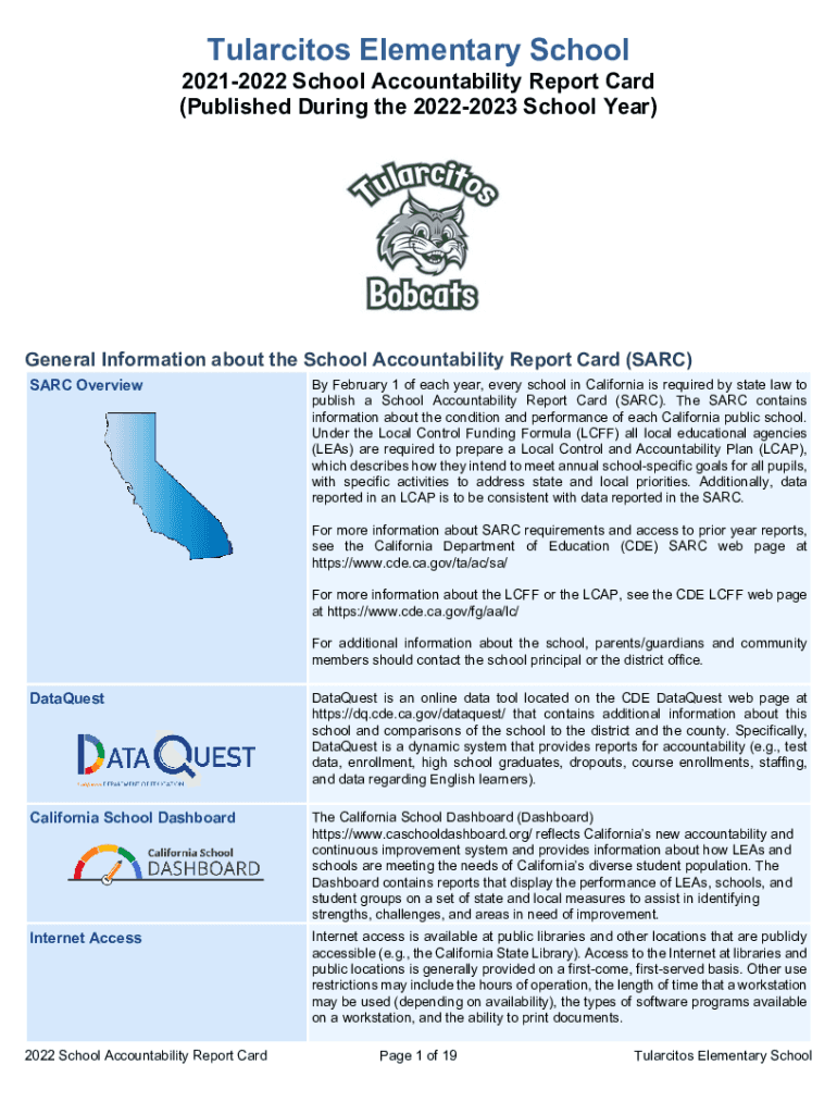 Fillable Online 2022 School Accountability Report ... - Plaza Elementary School Fax Email Print ...